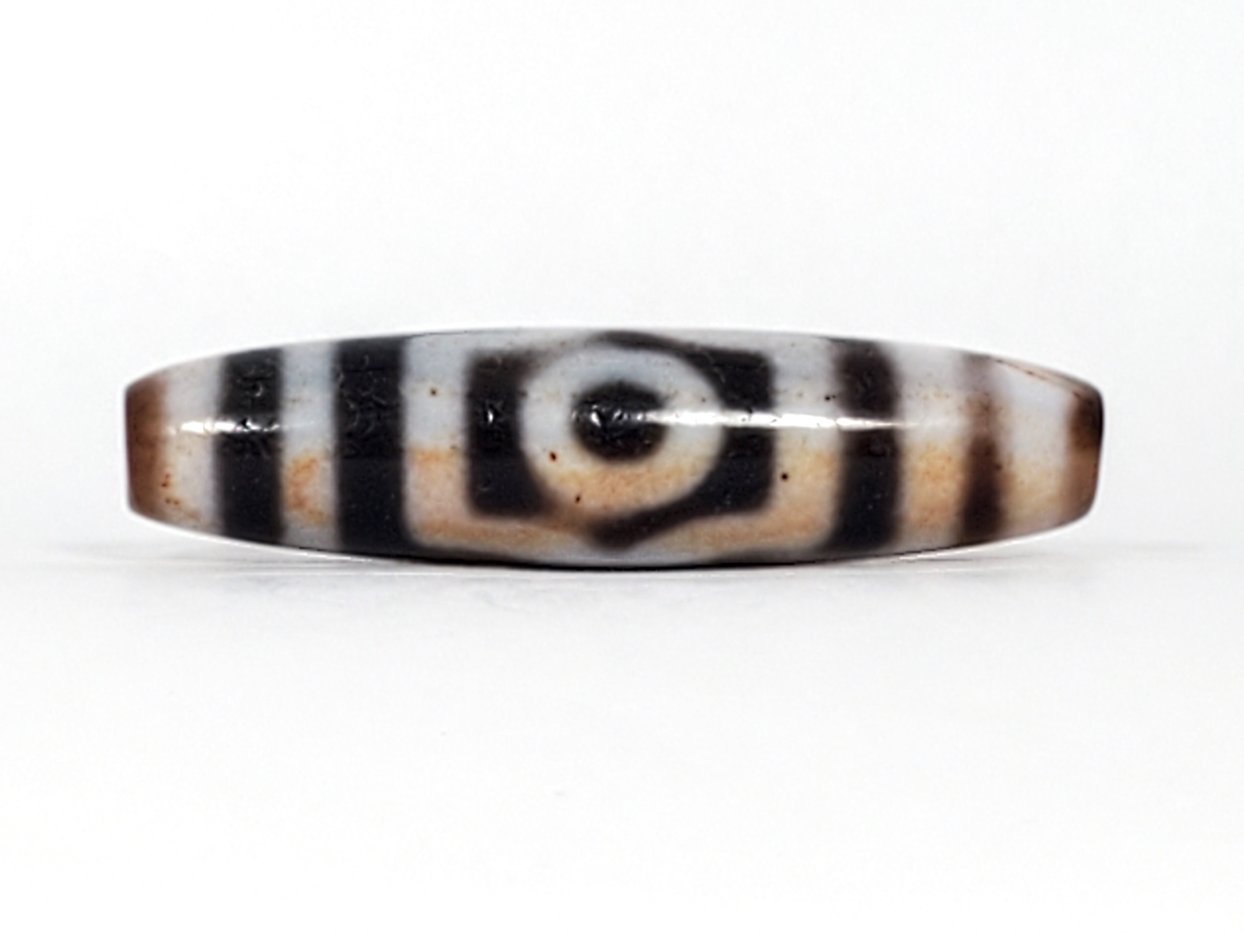 Ancient Tibetan Three Eye Motif Dzi with Extreme Bloodspots - Very Rar ...