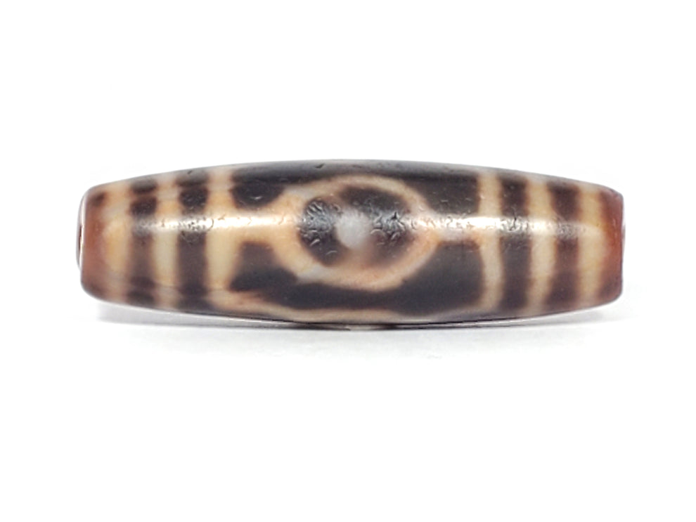Antique Three Eye Earth Gate Dzi with Bloodspots (AntD-B-ThEEG-110823 ...